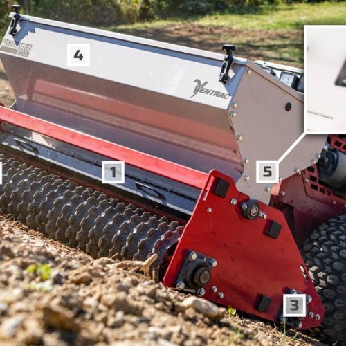 Ventrac Seeder Compact Tractor Attachment | Direct to Soil